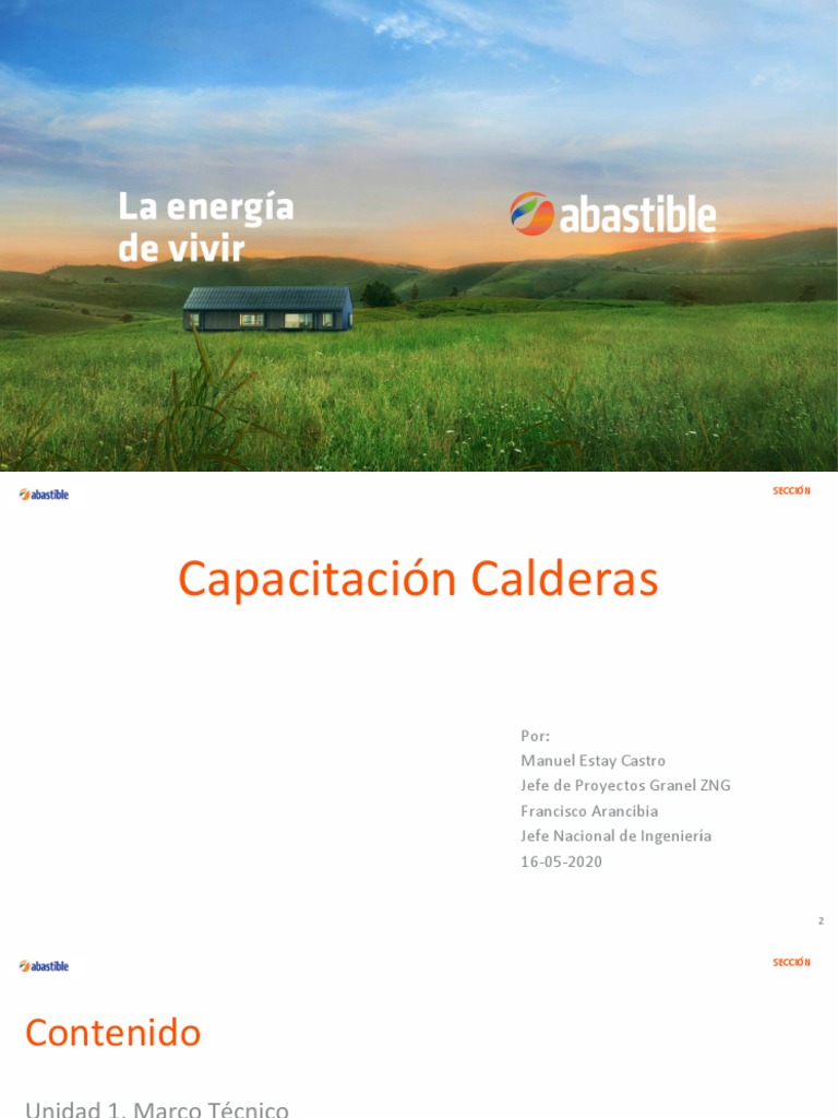 Presentación Técnica Calderas PDF | PDF | Combustibles | Expansión térmica