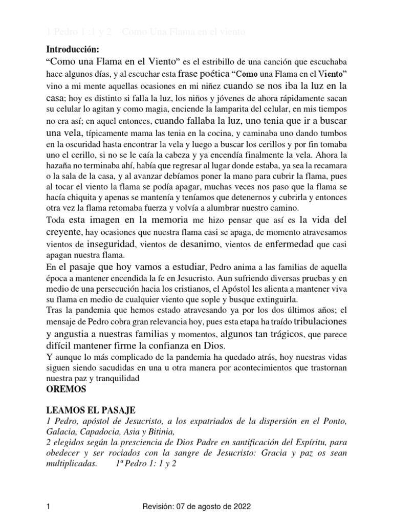 Como Una Flama en El Viento | PDF | San Pedro | Jesús