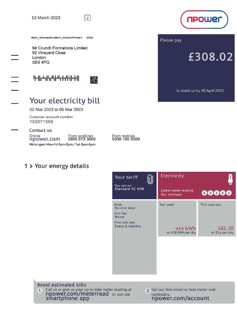 Npower-Utility-Bill (8) - Compressed | PDF