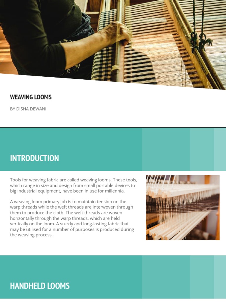 Weaving Looms | PDF | Loom | Weaving