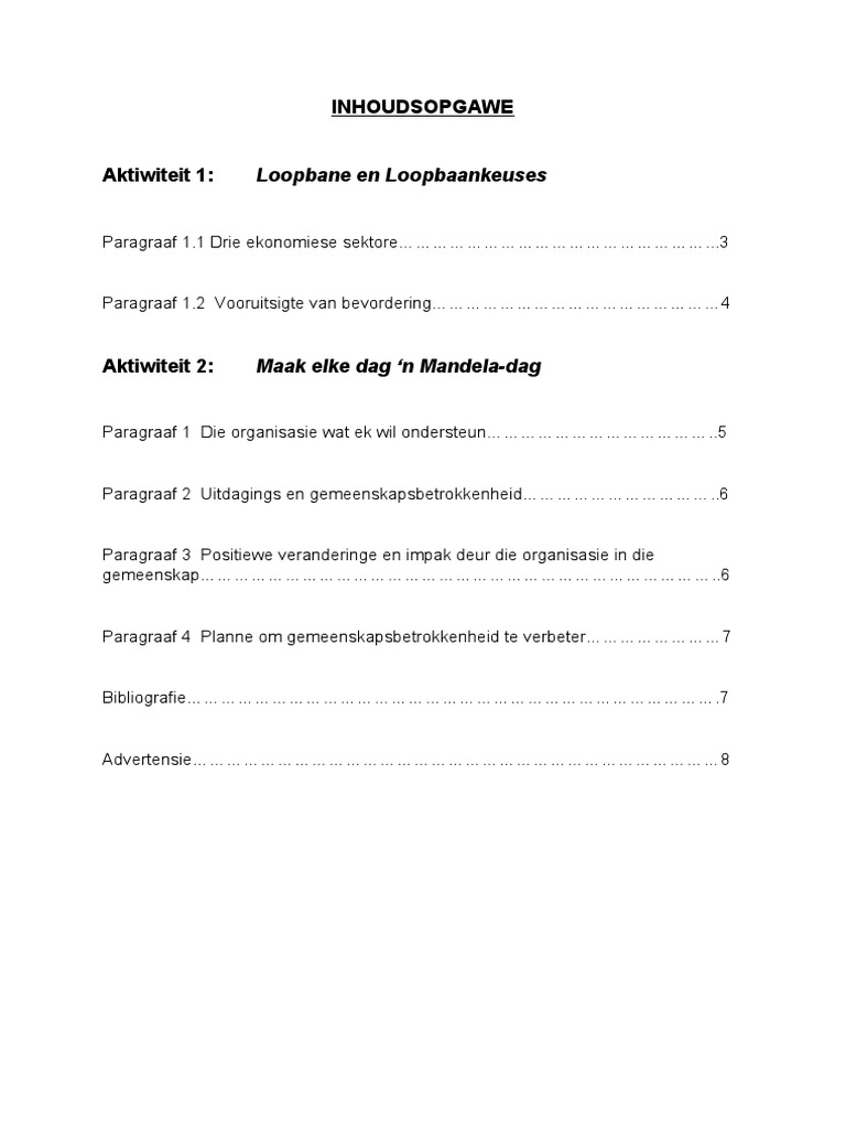 Martin LO Taak Aktiwiteit 1 en 2 | PDF