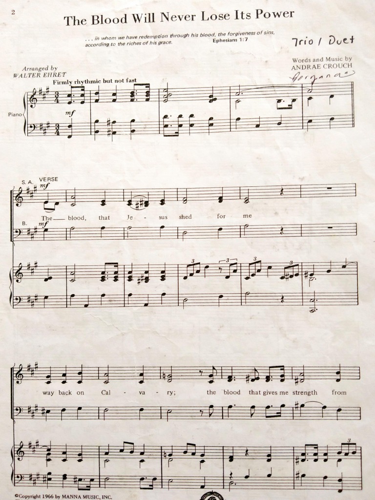 The Blood Will Never Lose Its Power PDF | PDF