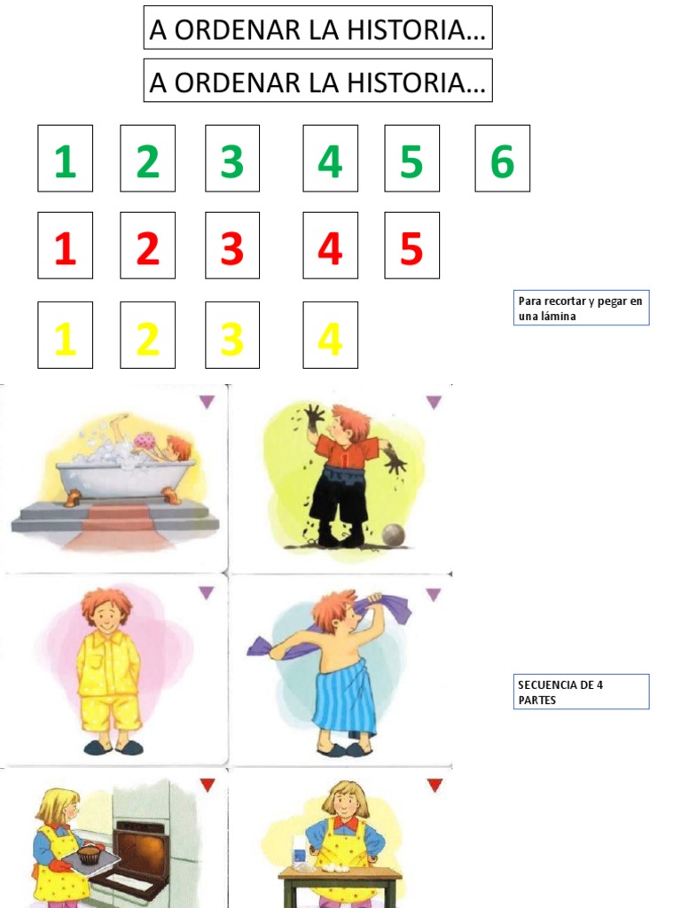 Ordenar Historias en Secuencias | PDF