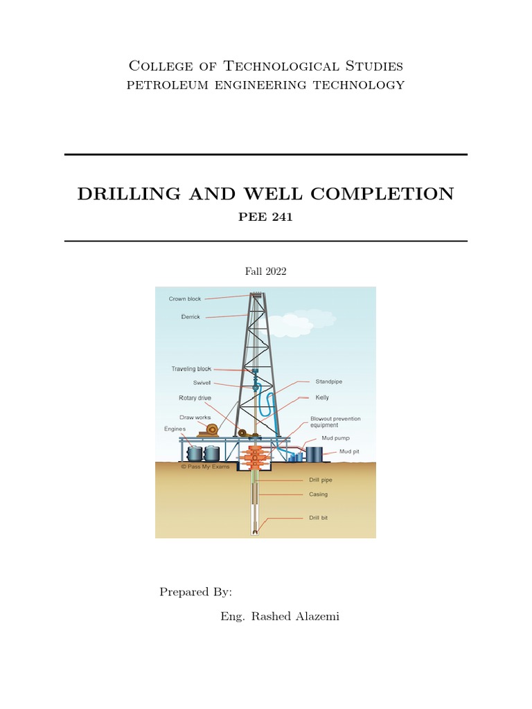 Drilling and Well Completion Edited 2022 | PDF | Drilling Rig ...