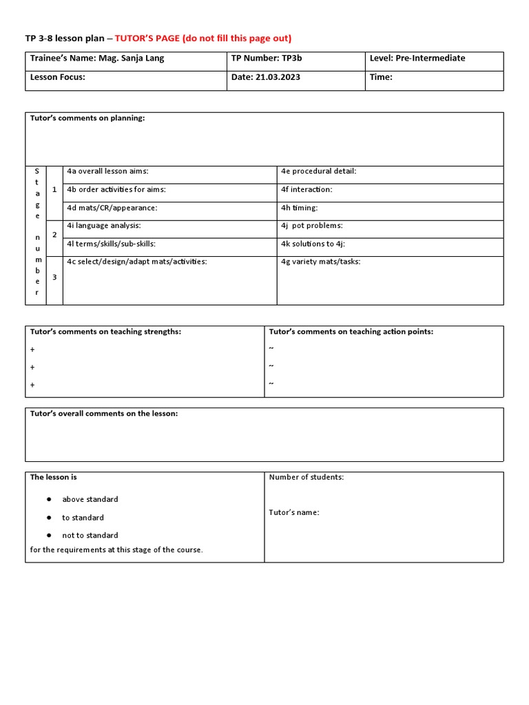 CELTA Reading Nepotism Lesson Plan | PDF | Word | Lesson Plan