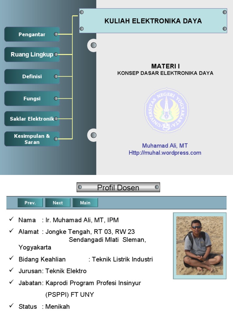 Materi 1 Konsep Dasar Elektronika Daya | PDF