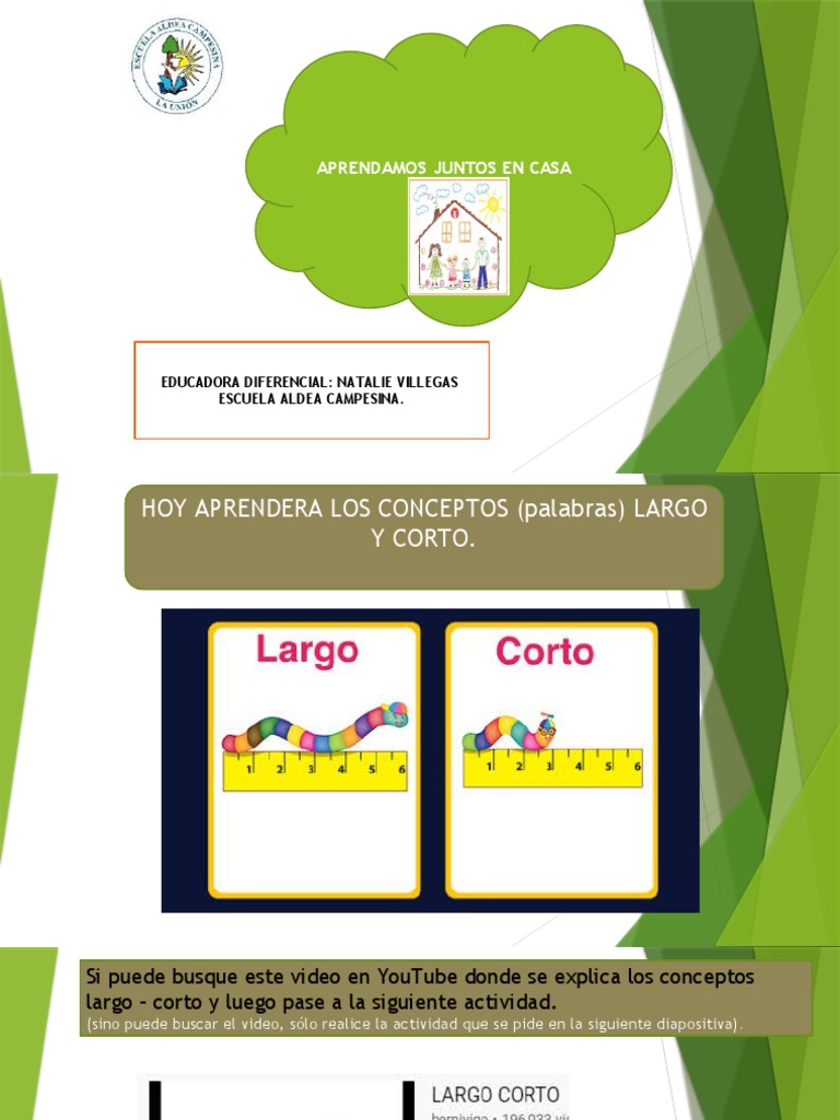 Conceptos Largo y Corto 1° | PDF