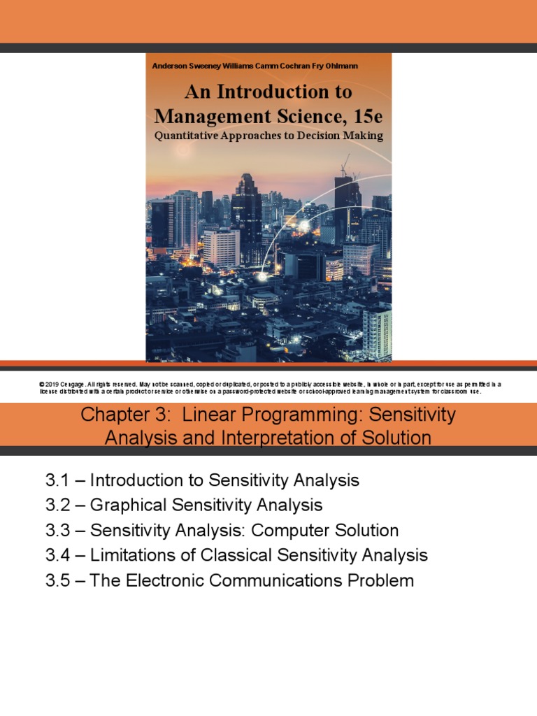 1657540172887-Chpter 03 An Introduction To Management Science | PDF | Linear Programming ...