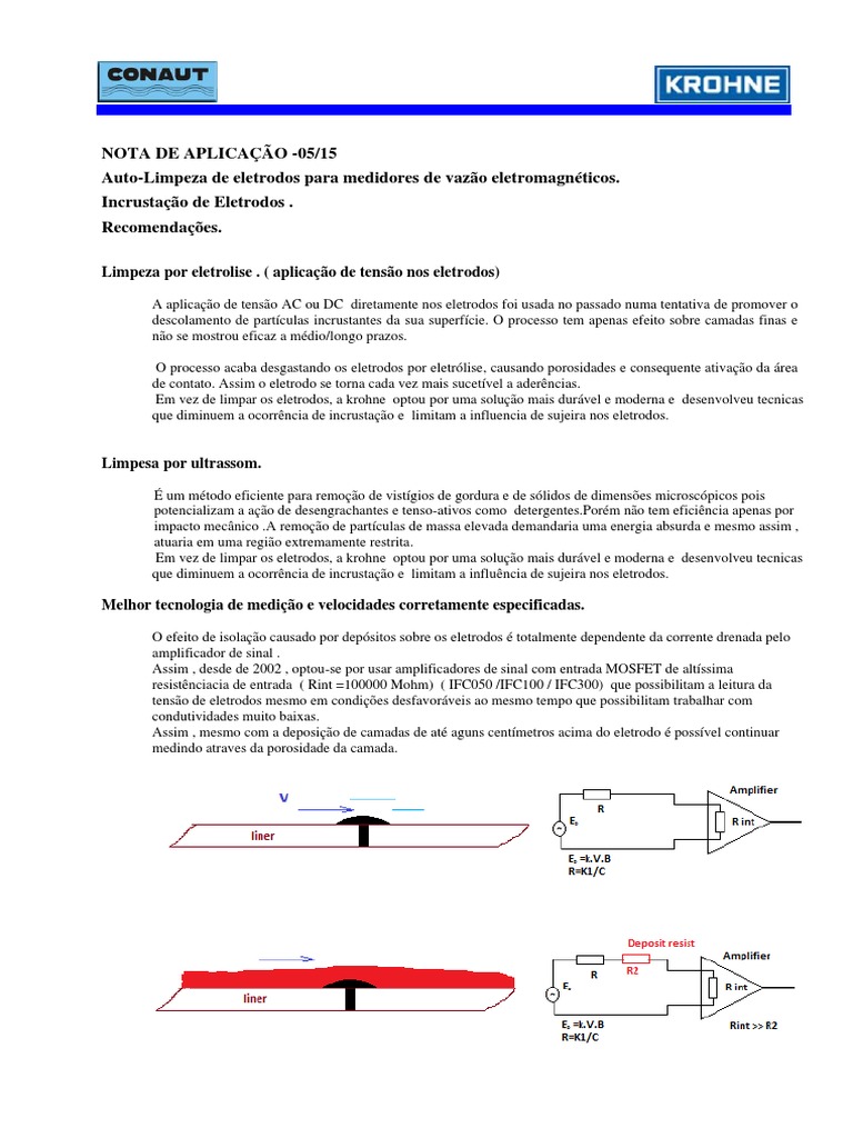 Incrustaçao de Eletrodos - Eletrodos Sharp | PDF | Eletrodo | Medição ...