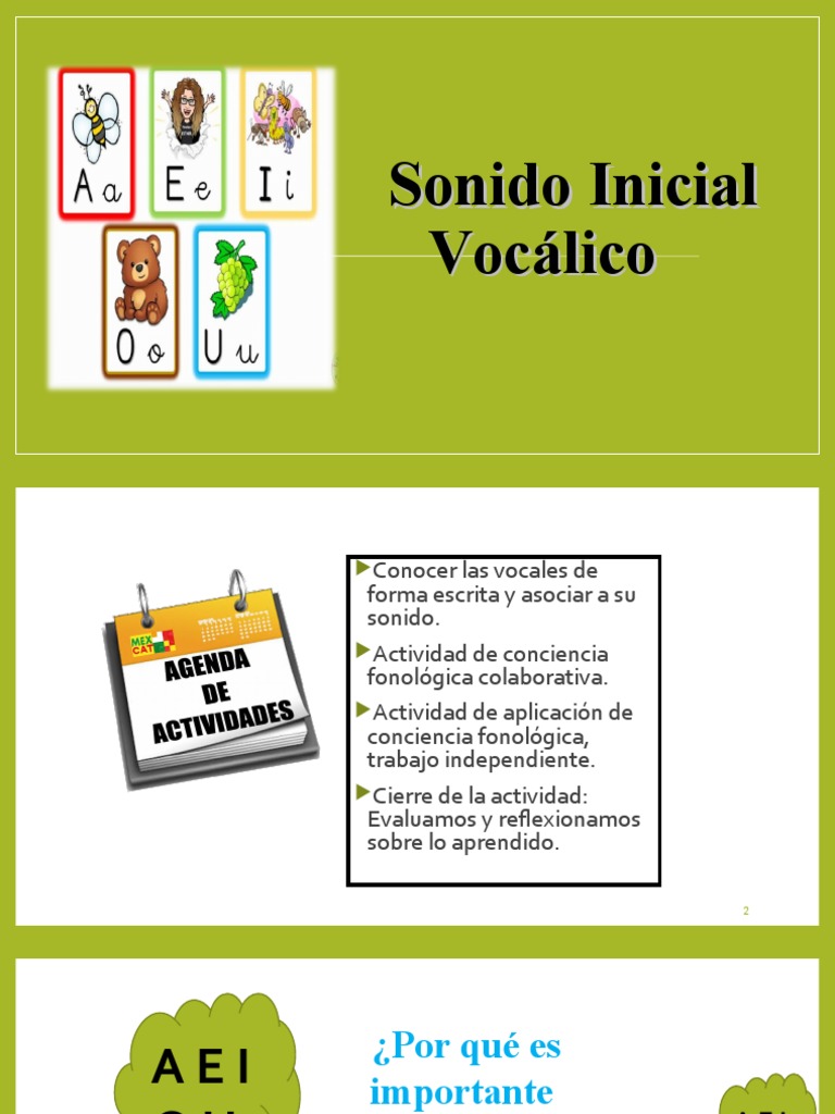 Sonido Inicial Vocalico Descargar Gratis Pdf Fonología Escritura