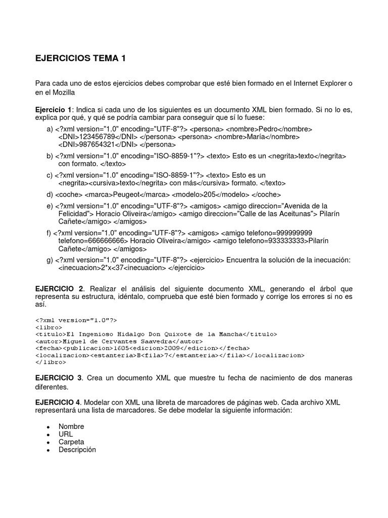 EjerIntroXML B | PDF | Xml | Informática EjerIntroXML B | PDF | Xml | Informática