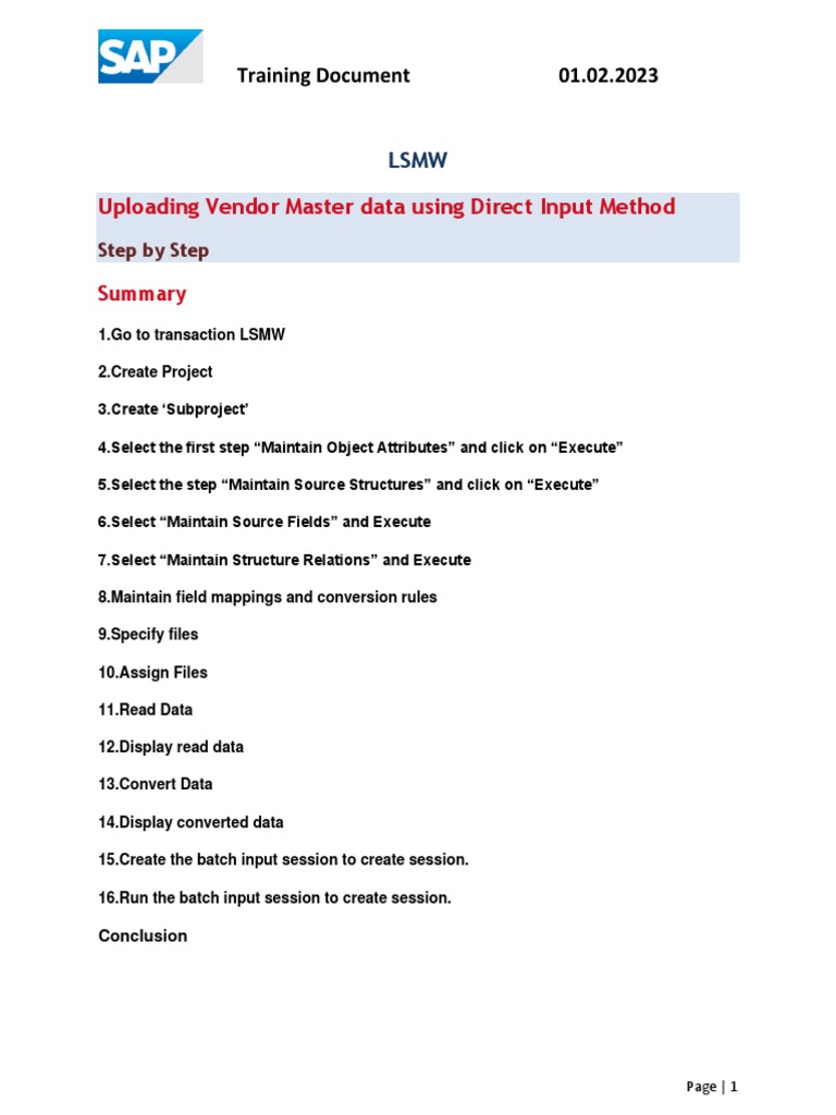 SAP - Legacy System Migration Workbench | PDF | Software Development ...