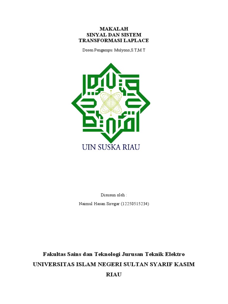 Makalah Laplace Naimul Hasan Siregar | PDF