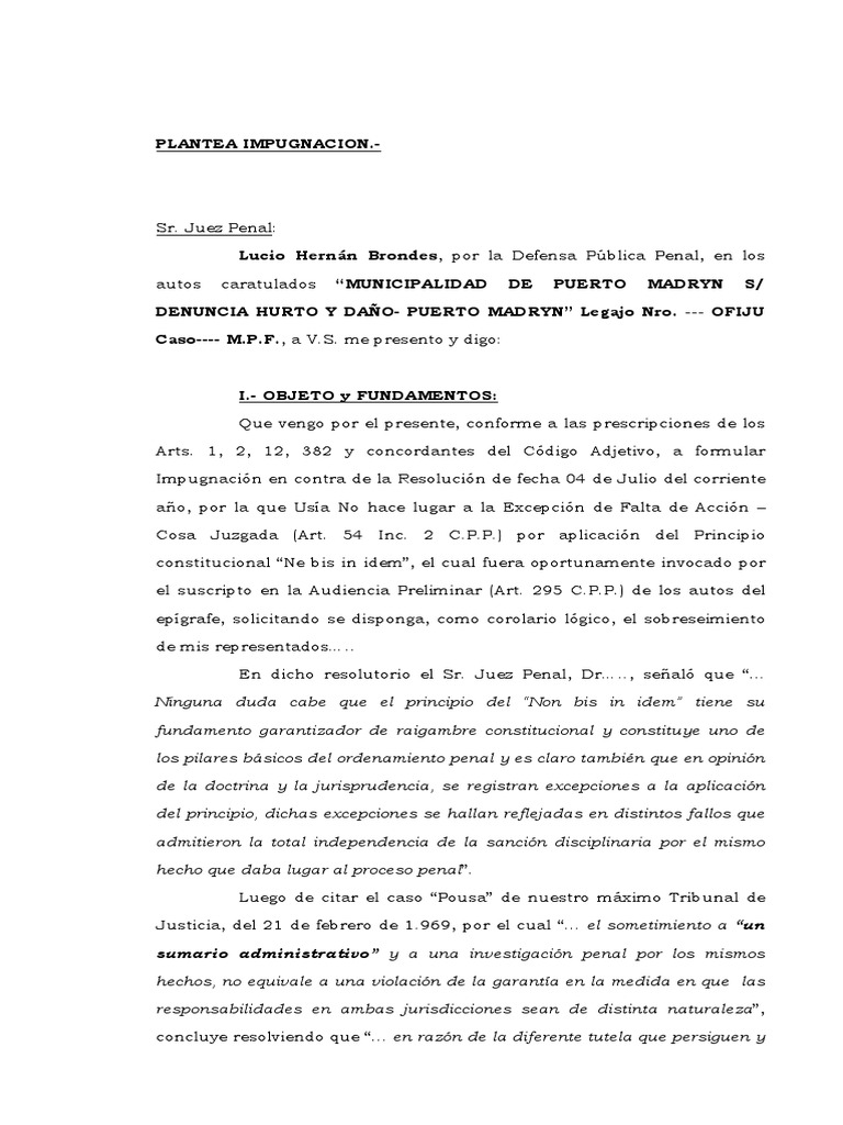 Ne Bis in Idem PDF | PDF | Derecho penal | Fiscal