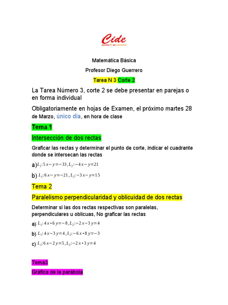MB Tarea 3 Corte 2 CIDE | PDF
