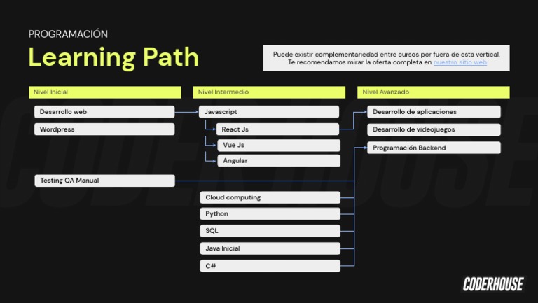 Ruta de Aprendizaje en Programación | PDF