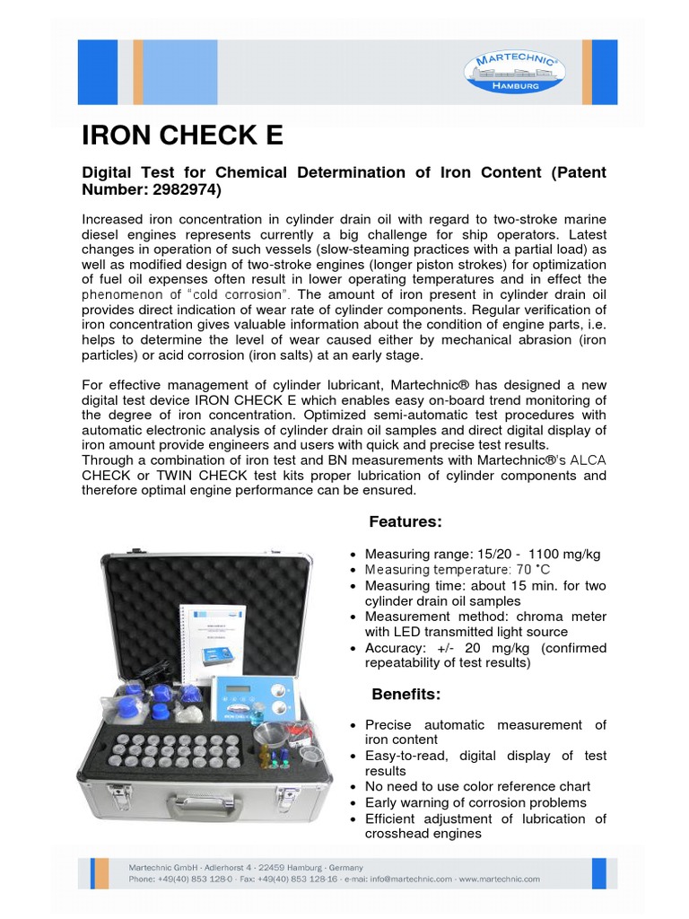 IRON CHECK E Eng 2017 | PDF | Iron | Wear