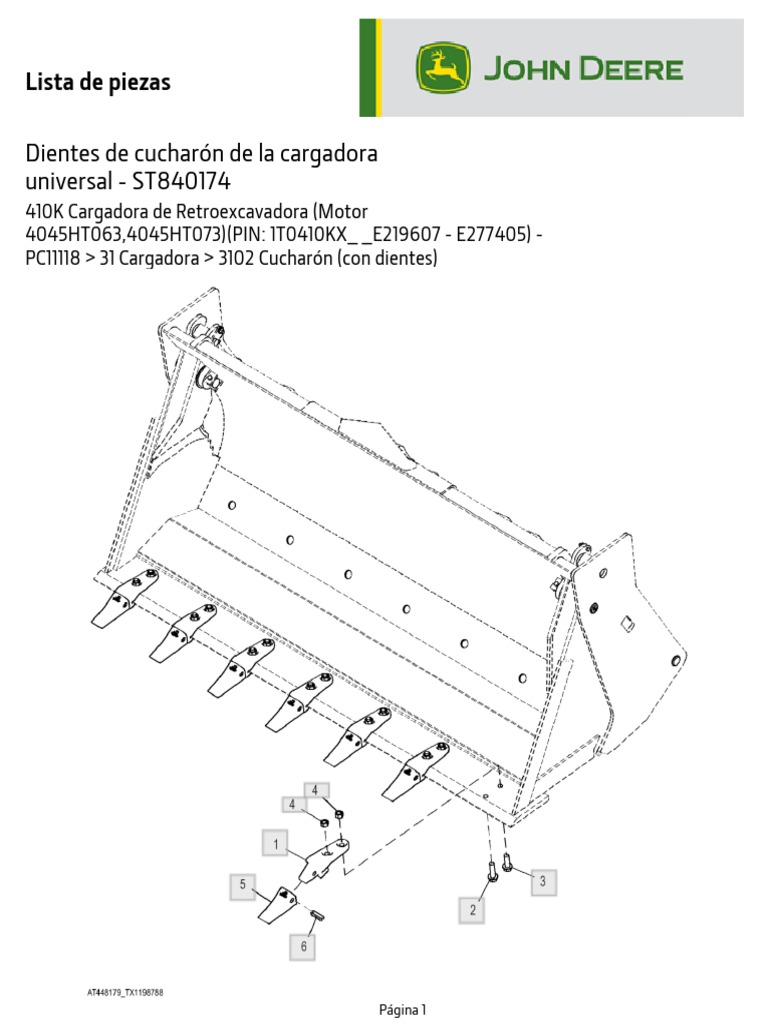 Dientes de Cucharón de La Cargadora Universal | PDF