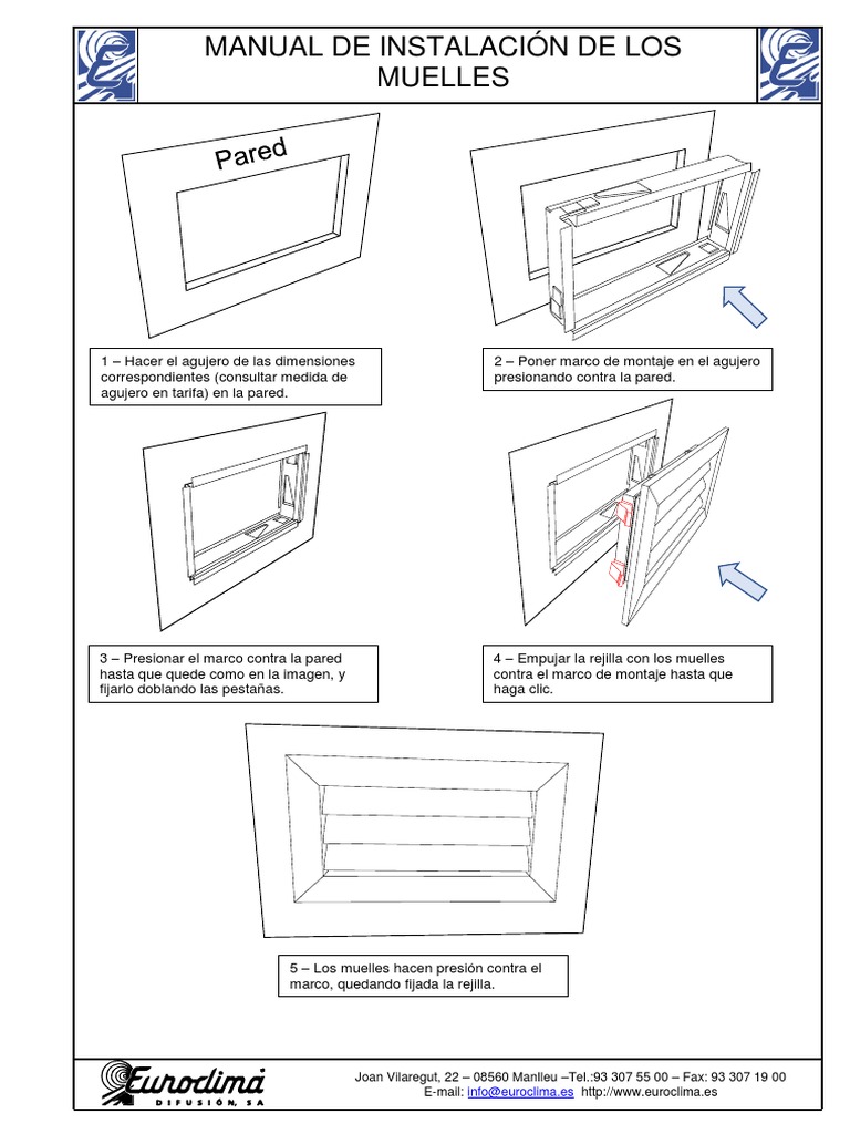 Manual Instalaci N Muelles | PDF