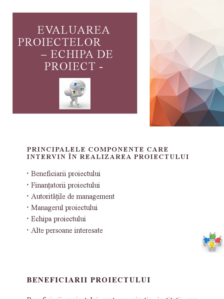 3 Evaluarea Proiectelor - Echipa de Proiect | PDF
