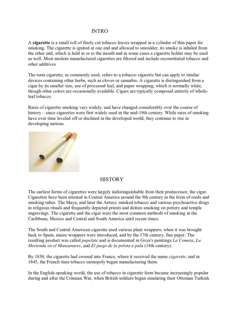 Understanding Cigarette Composition | PDF | Cigarette | Tobacco Smoking