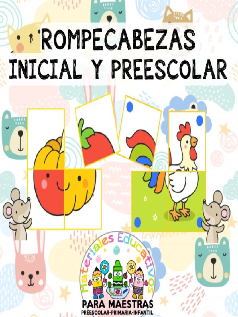 Rompecabezas de Inicial y Preescolar Por Materiales Educativos para | PDF