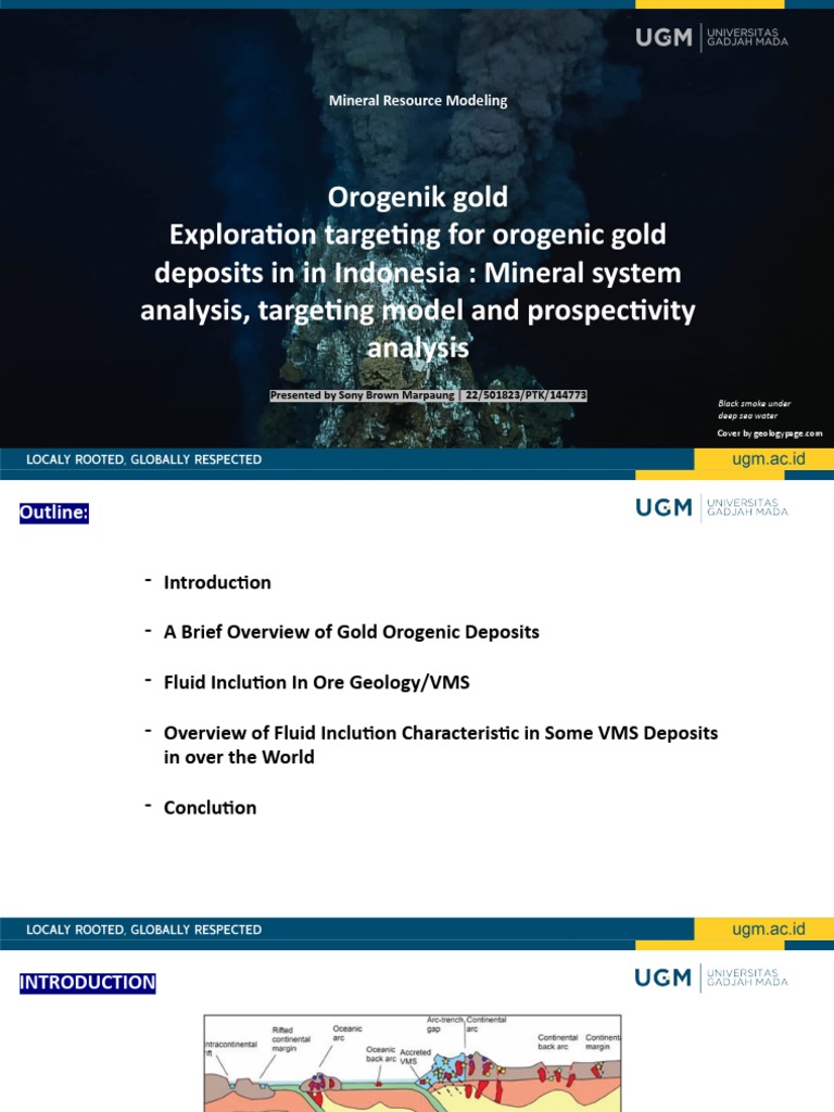 Orogenik Gold Exploration Targeting For Orogenic Gold Deposits in in Indonesia: Mineral System ...