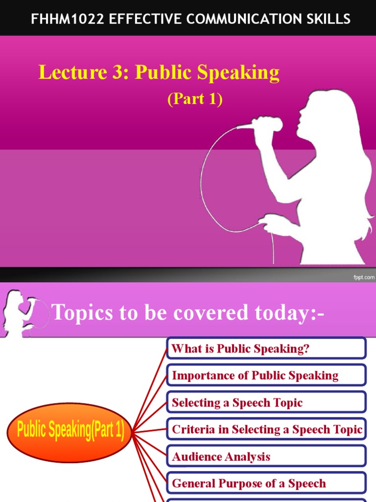 ECS 202301 Lecture 3 | Download Free PDF | Public Speaking | Information