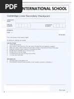 Cambridge Lower Secondary Science 0893 Curriculum Framework PDF | PDF