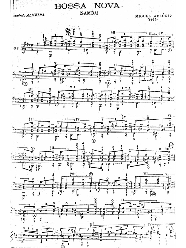Bossa Nova Abloniz Guitarra | PDF