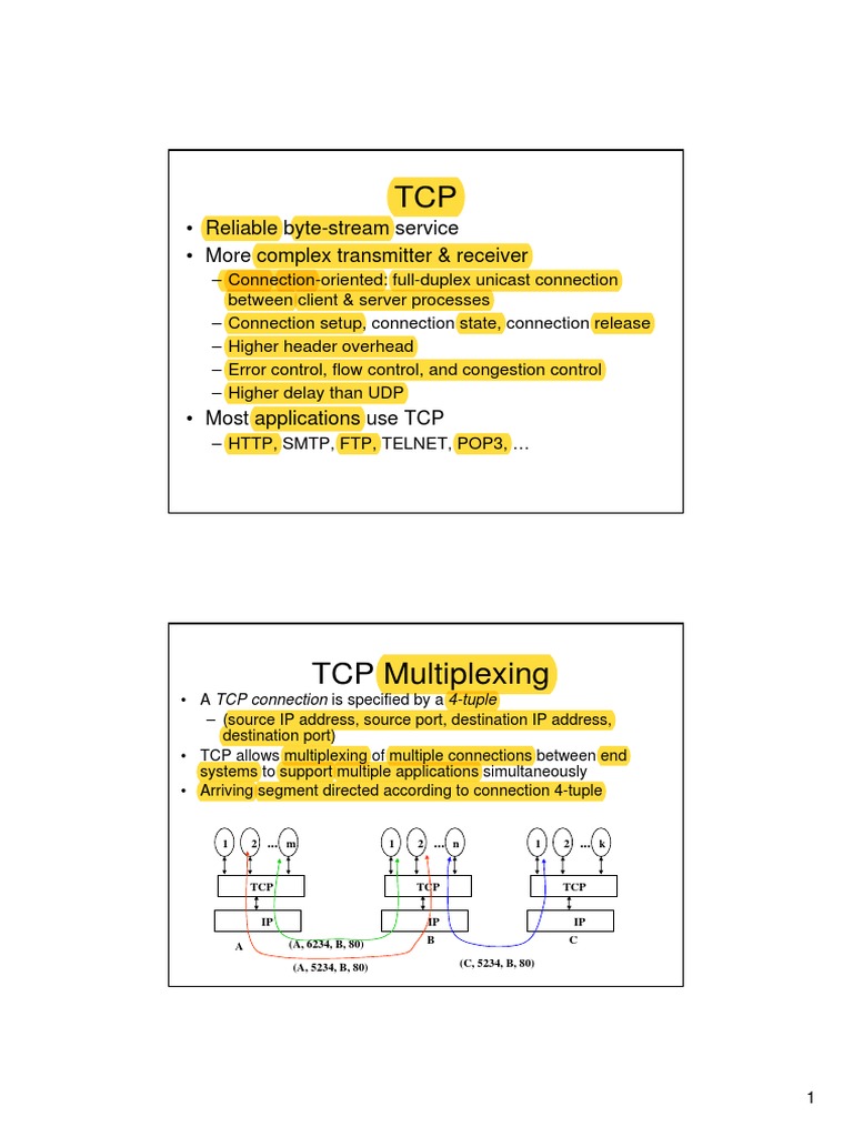 Lec 11 | PDF | Transmission Control Protocol | Network Congestion