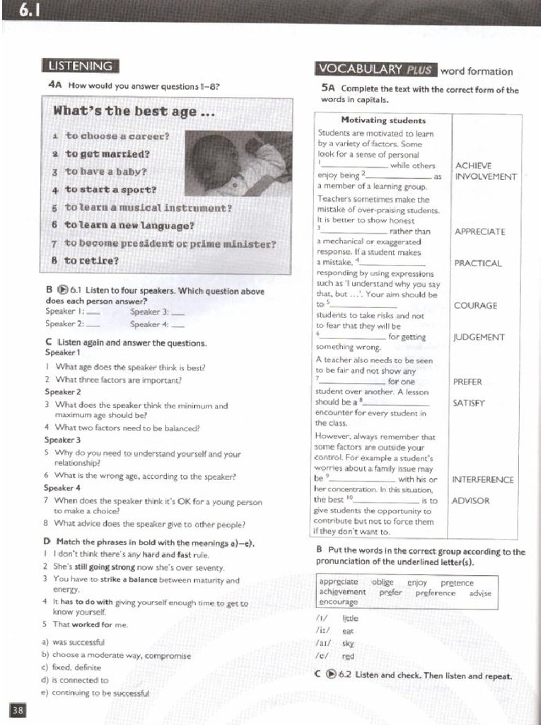 Speakout WB P. 38 | PDF