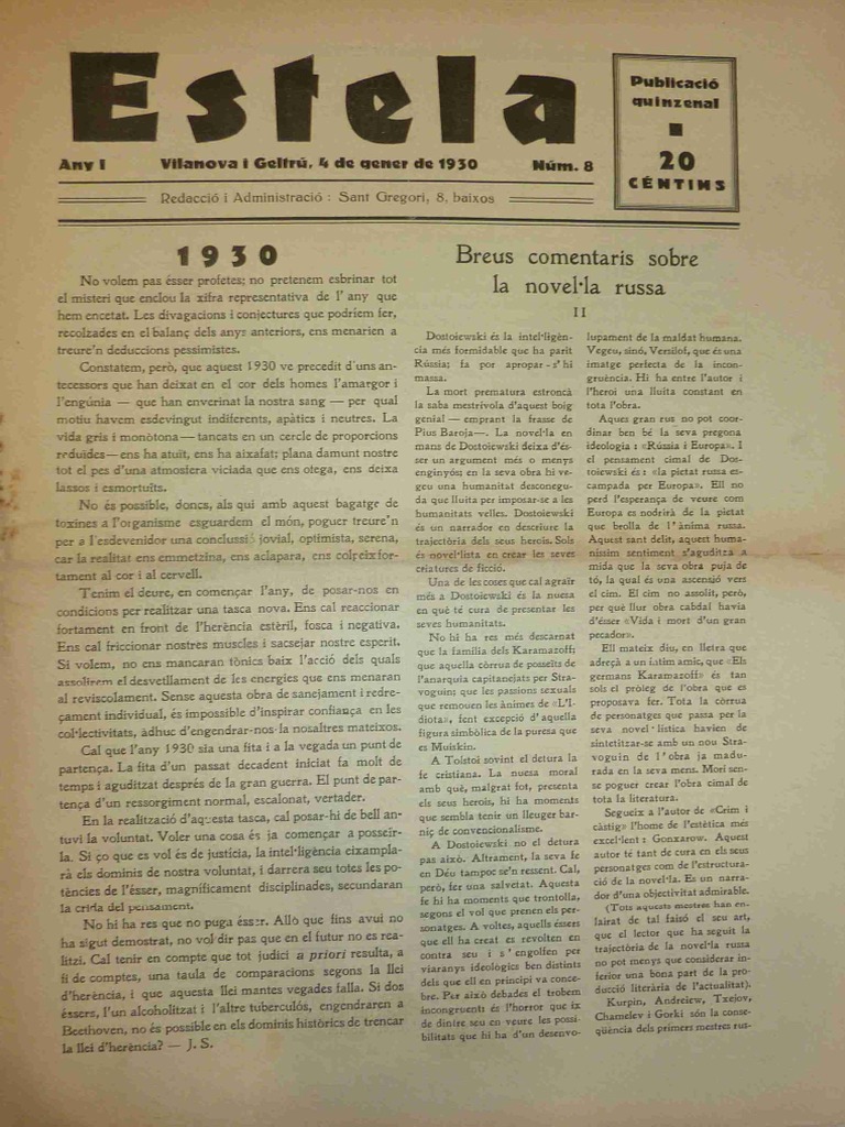 Estela 1930 A PDF | PDF