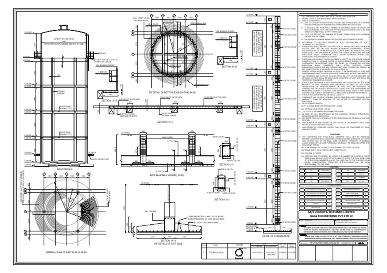Water Tank Structure Design Details | PDF | Foundation (Engineering ...