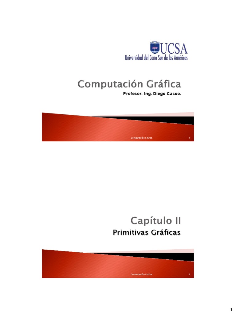 Unidad II - Primitivas Graficas | PDF | Informática | Ciencias de la ...