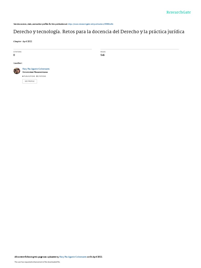 Derecho y Tecnologia Retos para La Docen | PDF | Ingenieria Eléctrica ...