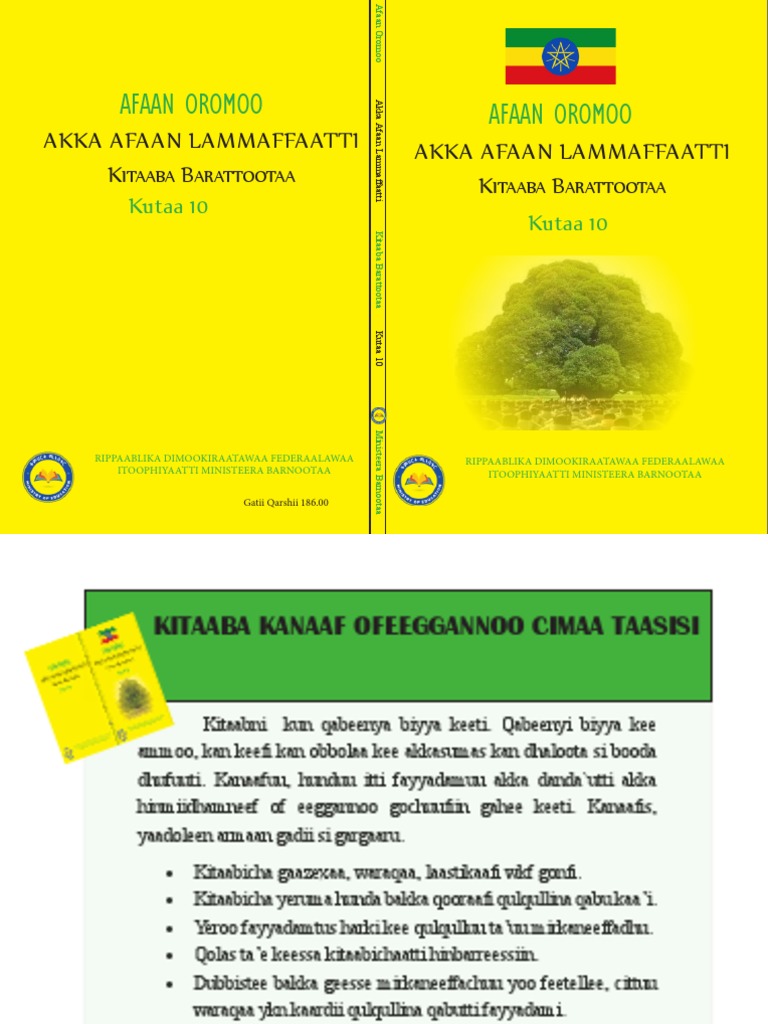 Afaan Oromoo Afaan Oromoo: Akka Afaan Lammaffaatti K B Akka Afaan ...