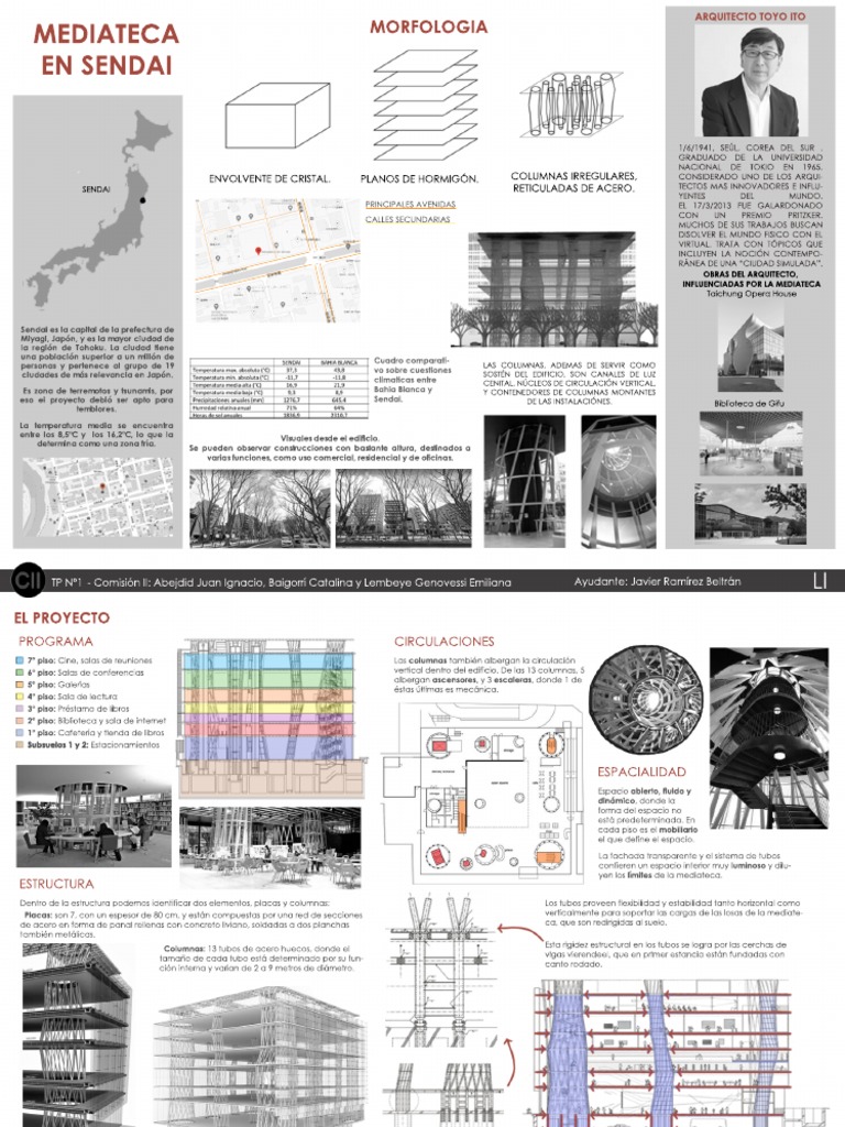 Mediateca Sendai: Diseño y Estructura | PDF