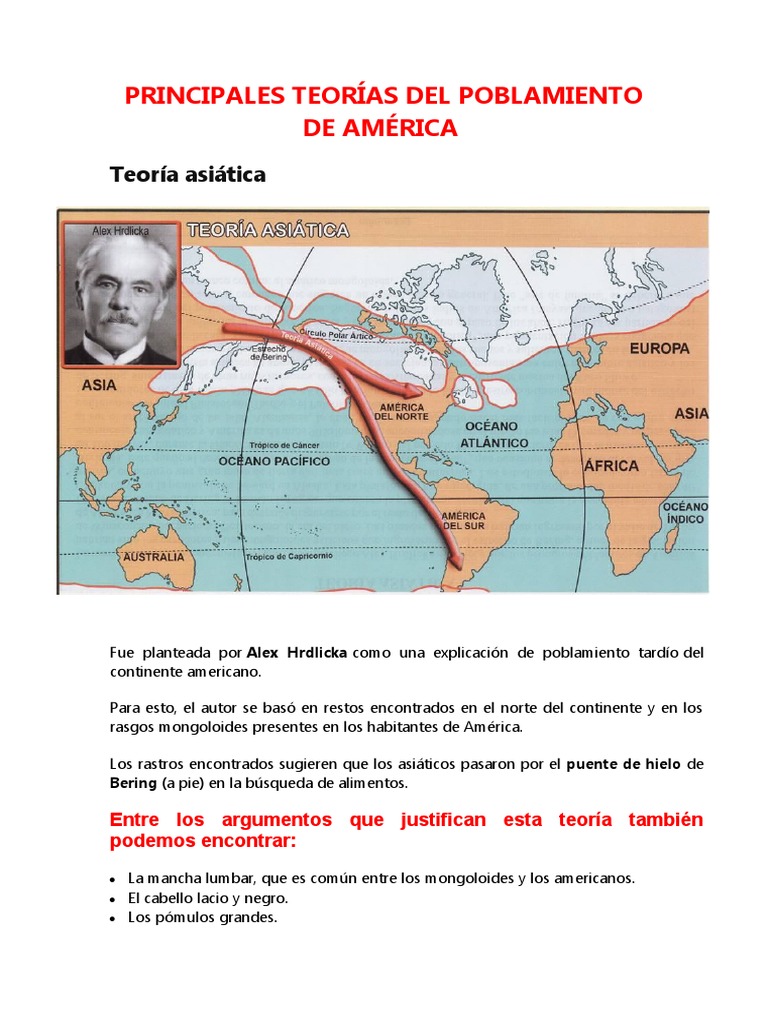 Teorías del Poblamiento de América | PDF | Ciencias sociales