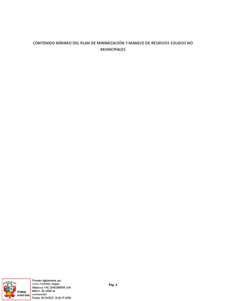 Anexo Rm. 218-2022-Minam - Proyecto de Contenido Minimo Del Plan de ...