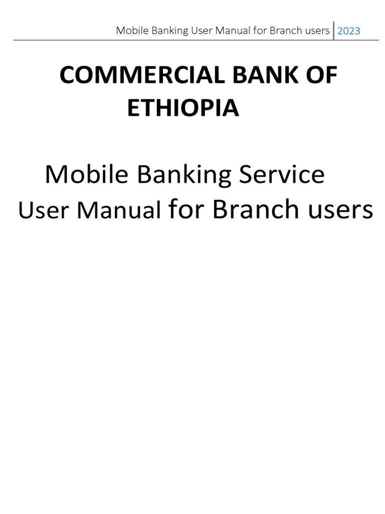 Mobile Banking User Manual 2023 | PDF | User (Computing) | Password