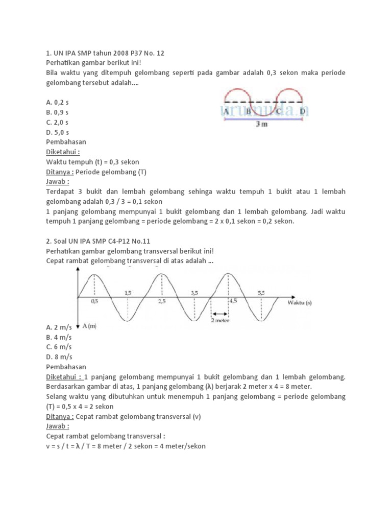 Latihan Soal Getaran&gelombang | PDF