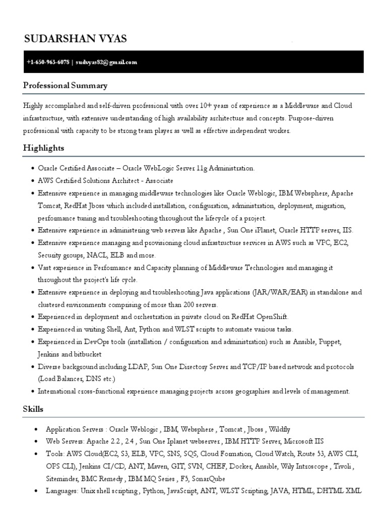 Dice Profile Sudarshan Vyas | PDF | Networking | Internet & Web