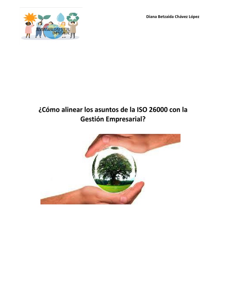 Iso 26000 | PDF | Responsabilidad social corporativa | Sustentabilidad