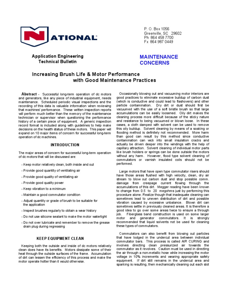 Maintenance Concerns | PDF