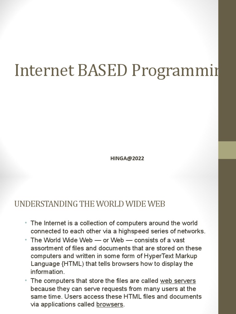 01 Introduction | Download Free PDF | World Wide Web | Internet & Web