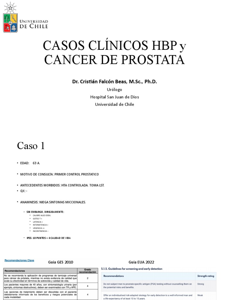 Casos HPB y Cap | PDF | Vejiga urinaria | Cancer de prostata