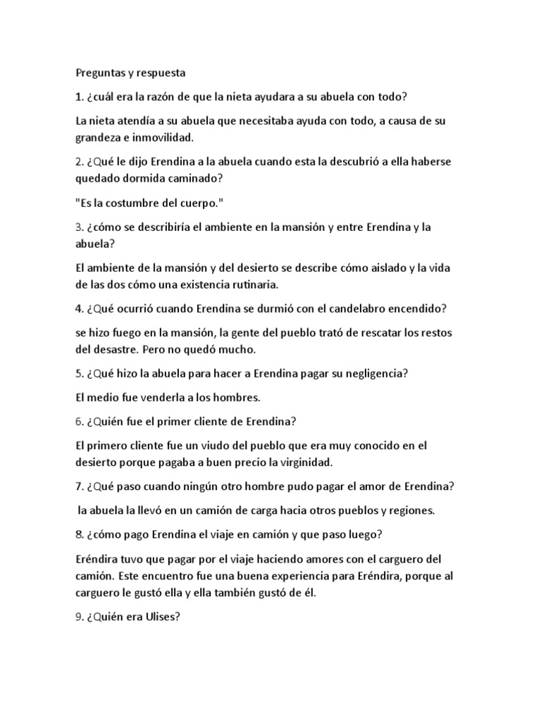 Preguntas y Respuesta | PDF