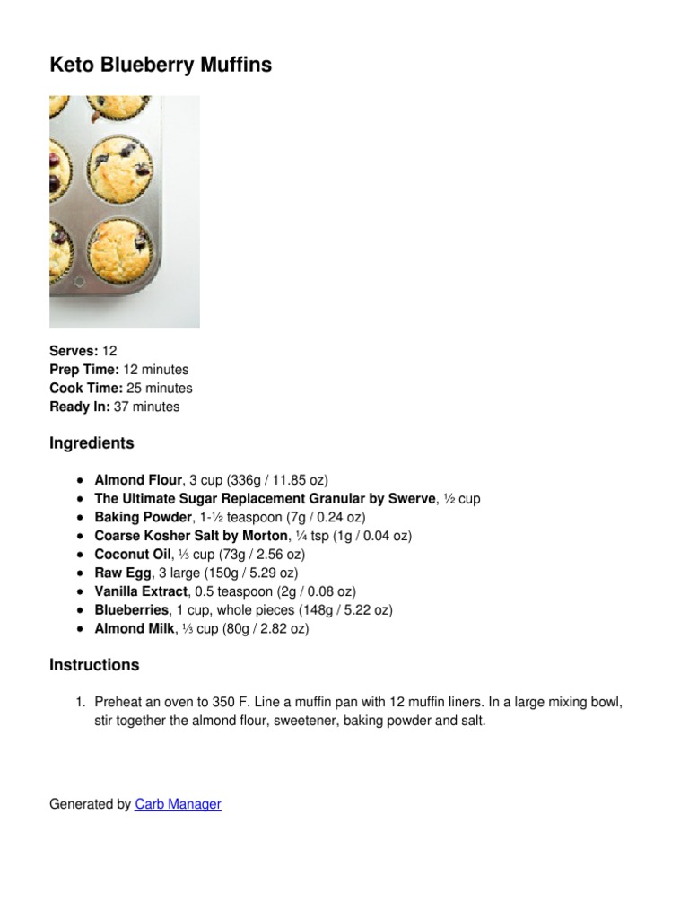 Blueberry Muffins | PDF