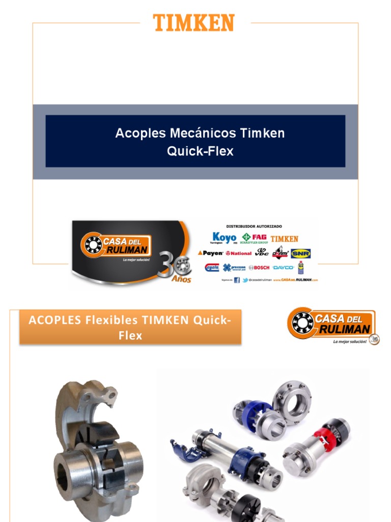 Acoples Quick Flex | PDF | Engranaje | Tornillo